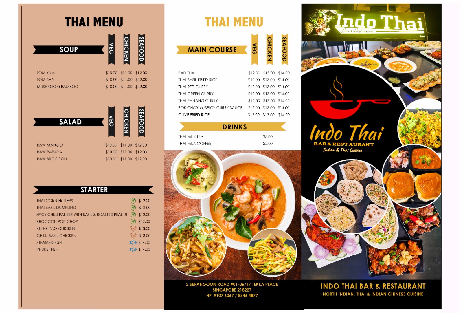 Thai Food Menu Design